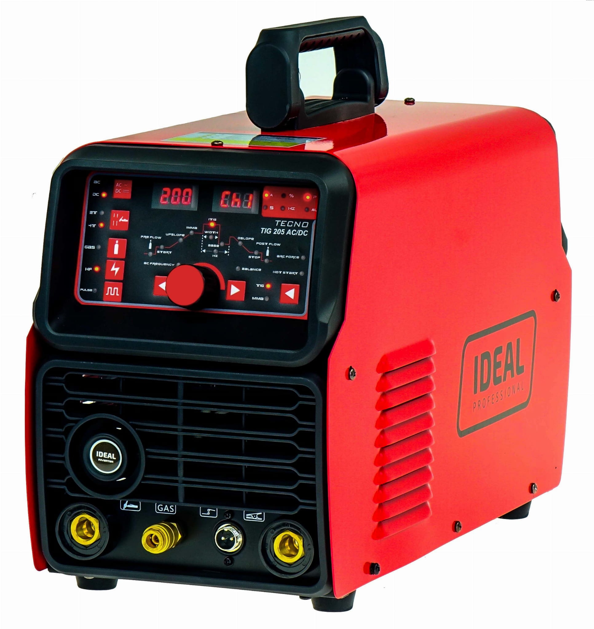 Spawarka inwertorowa IDEAL TECNO TIG 205 AC/DC Pulse HF MMA 200A 230V ...