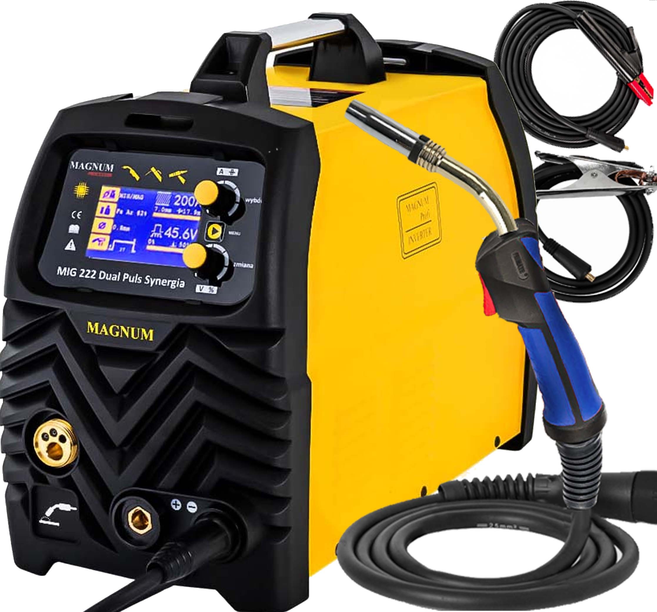 Spawarka inwertorowa MAGNUM DUAL PULS MIG 222 SYNERGIA LCD WELDEXPERT ...